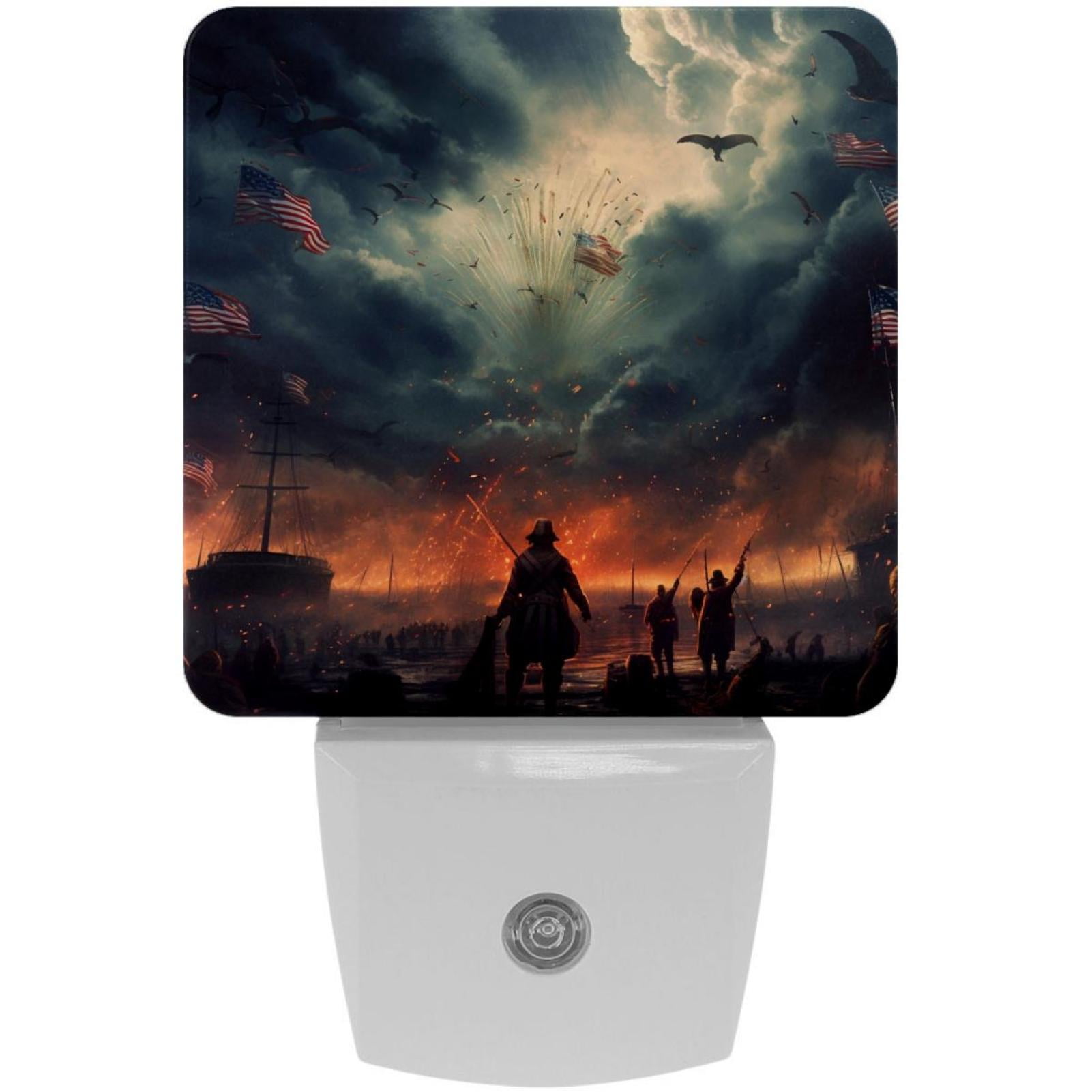 Independence Day LED Square Night Light - Small and Bright Square ...