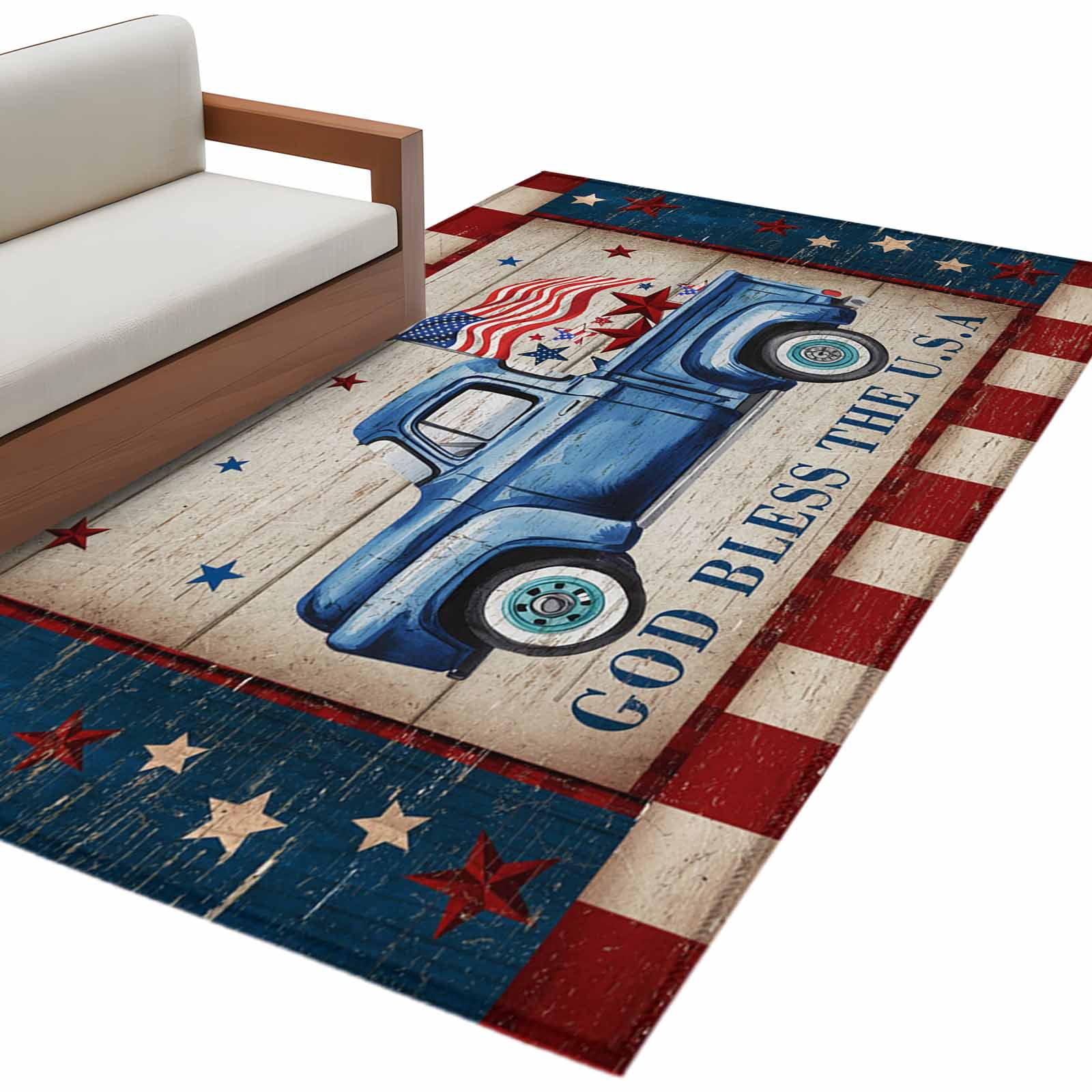 Independence Day Large Area Rugs for Bedroom Living Room, Soft Non Slip ...