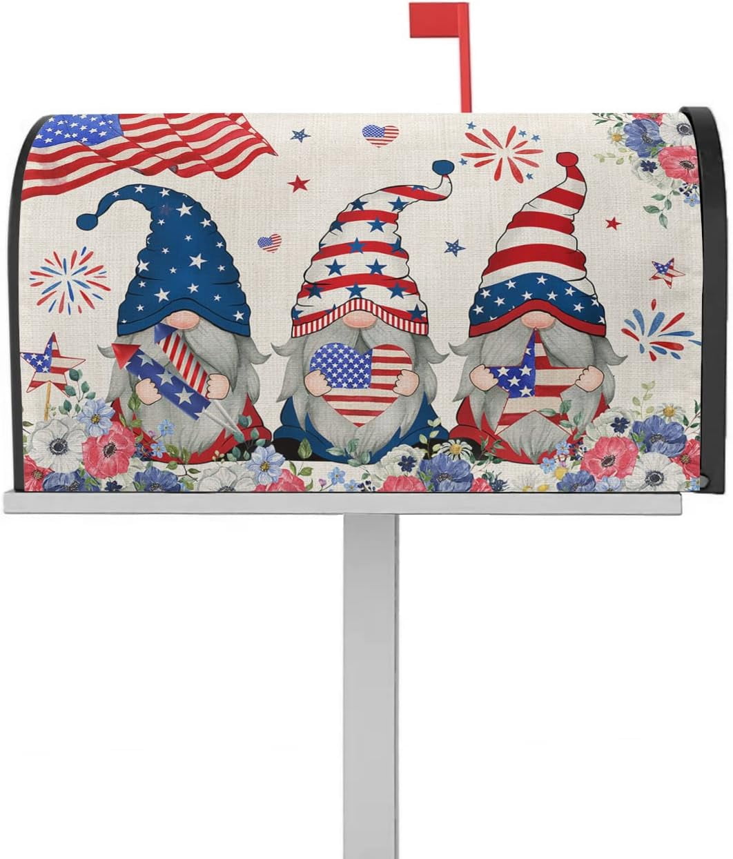 Independence Day Magnetic Mailbox Covers 21" X 25.5", American Flag ...