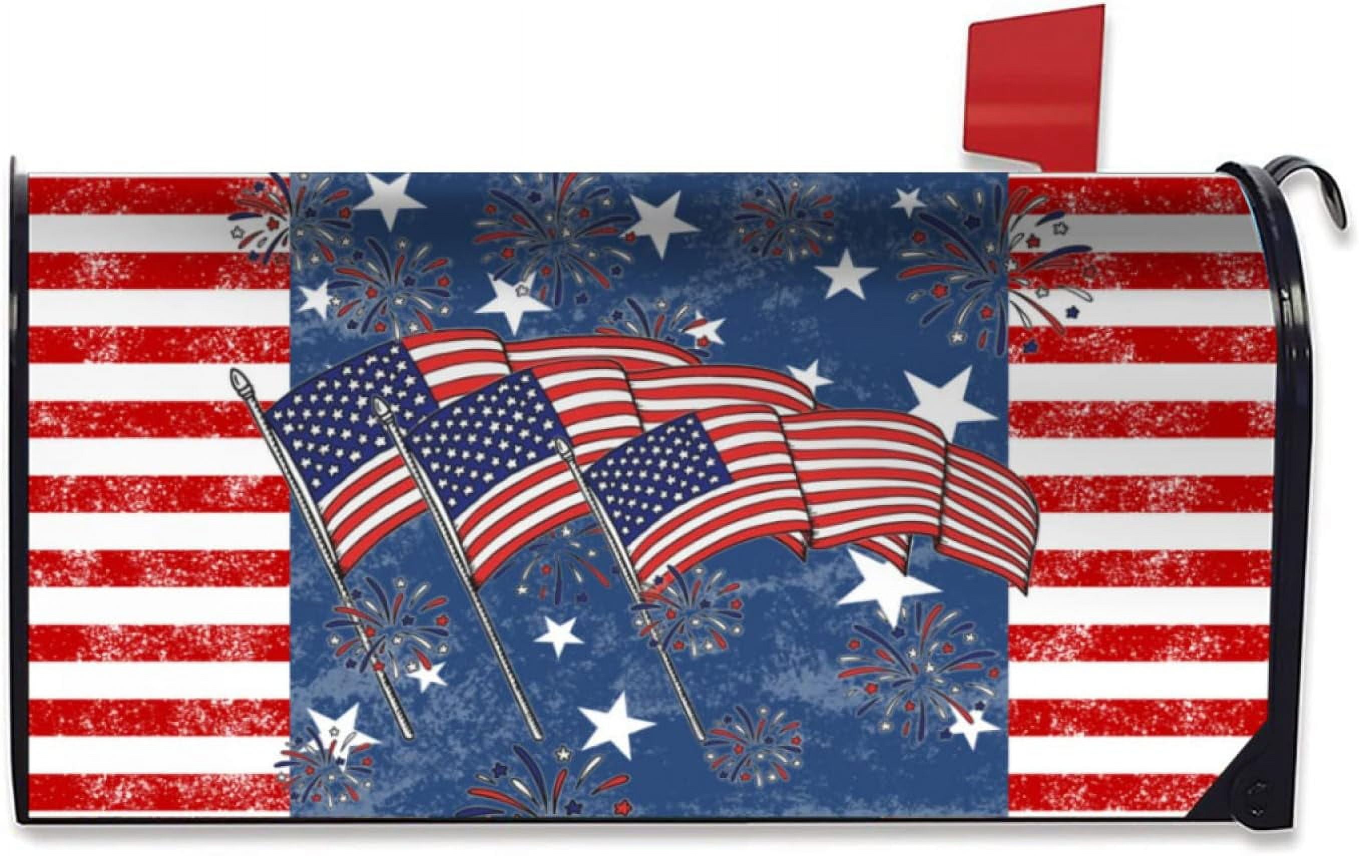 Independence Day Mailbox Covers Magnetic Standard Size 18" X 21 ...