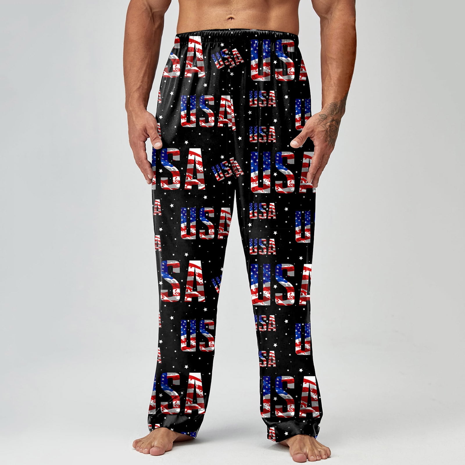 Independence Day Mens Pajama Pants 4th of July Patriotic Lounge ...