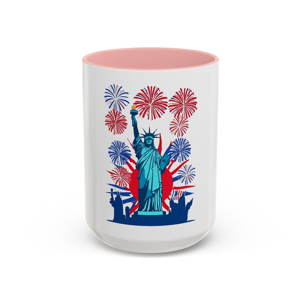 Independence Day Mug, Patriotic 4th of July USA Coffee Cup 15oz ...
