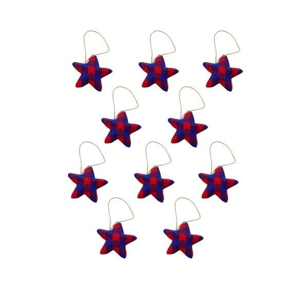 Independence Day Ornaments, Five-Pointed Star Decorations, 4th of July ...