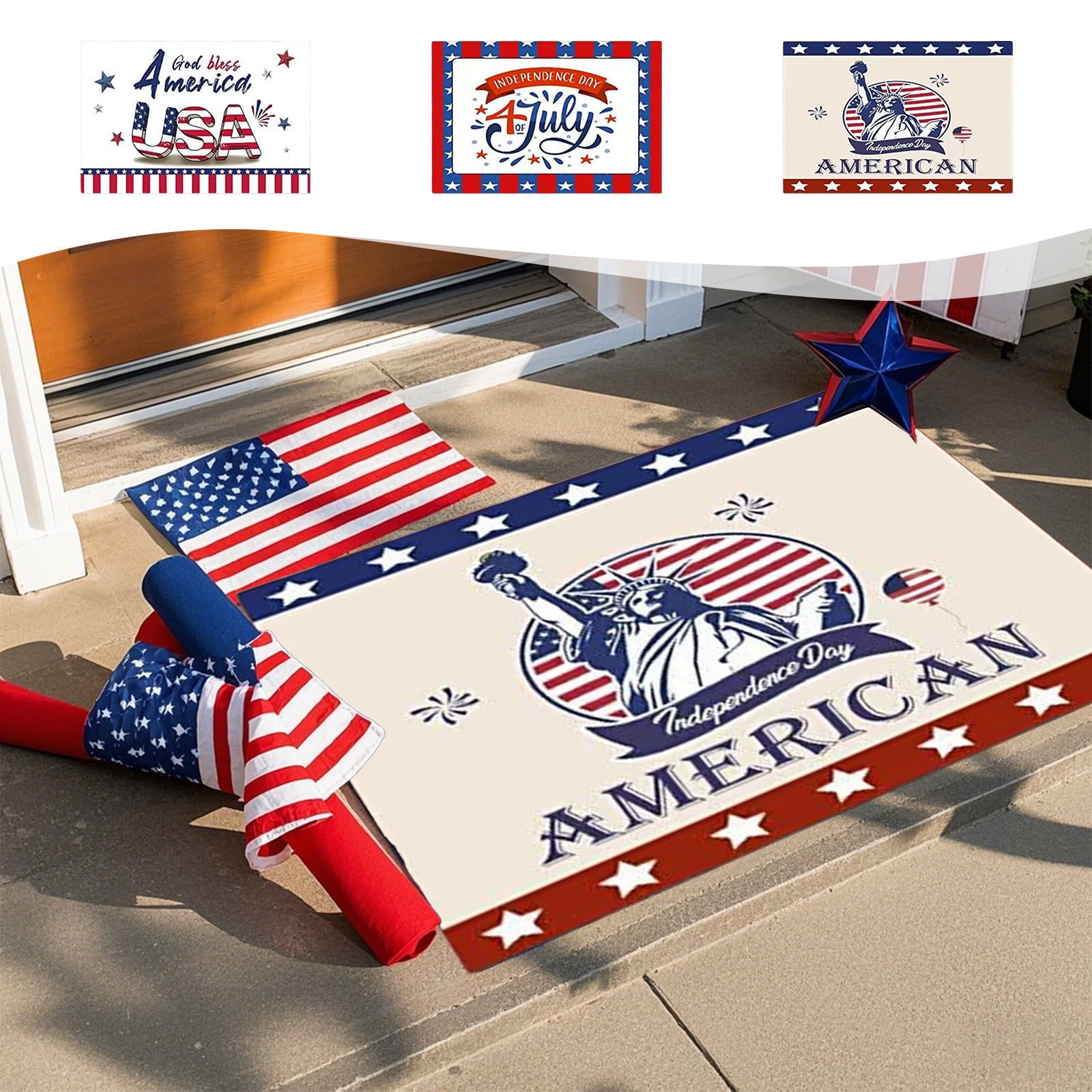 Independence Day Outdoor Door Mat,4th of July Floor Mats & Doormats ...