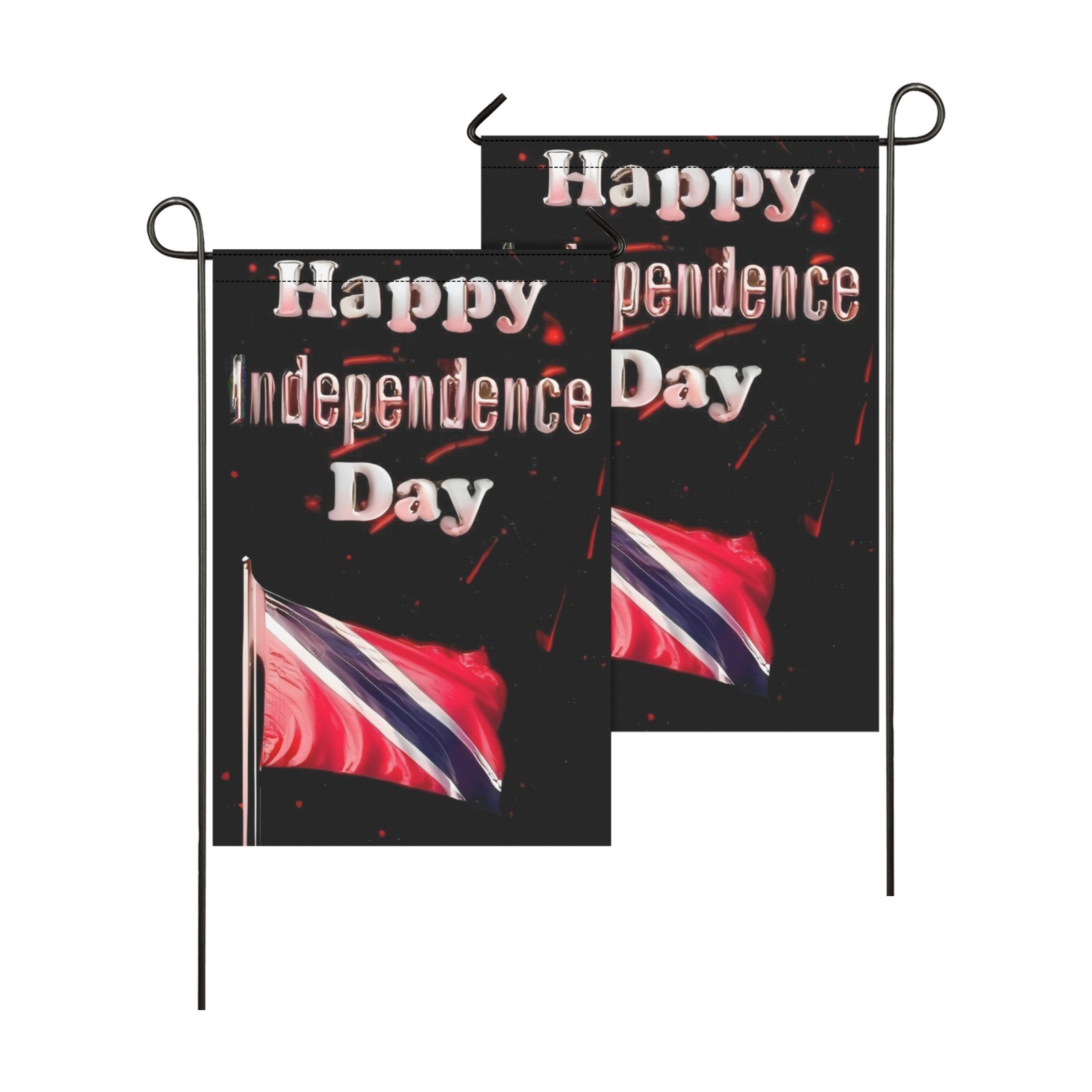 Independence Day Outdoor Garden Flag decoration 12x18 inch(double-sided ...