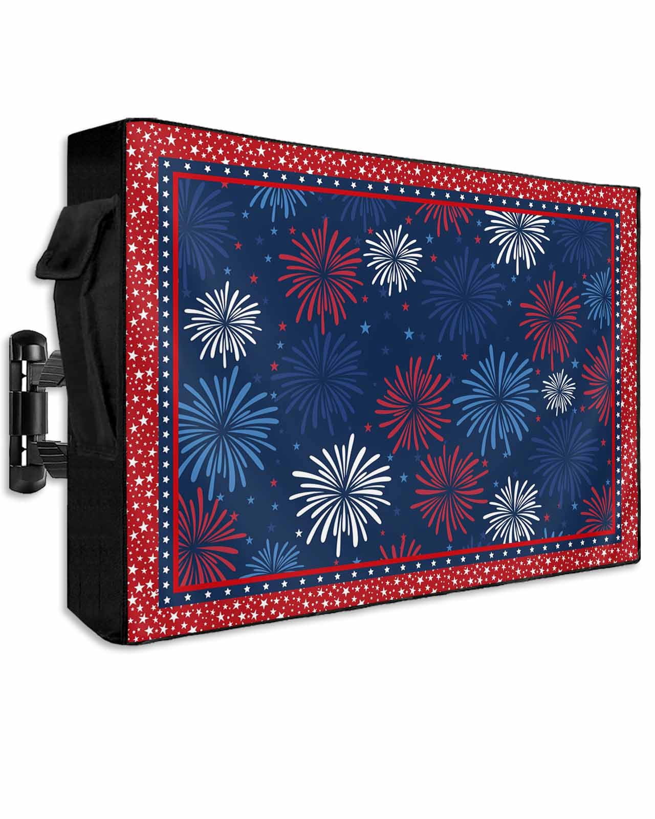Independence Day Outdoor TV Cover 48 to 50 Inch Weatherproof, Red Blue ...