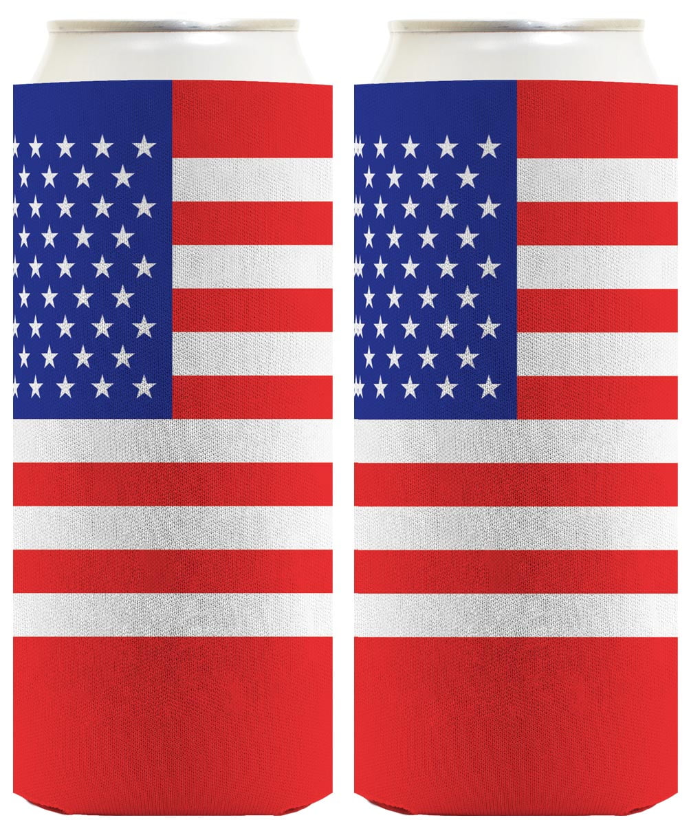 Independence Day Party Favor American Flag Horizontal 2-Pack Ultra Slim ...