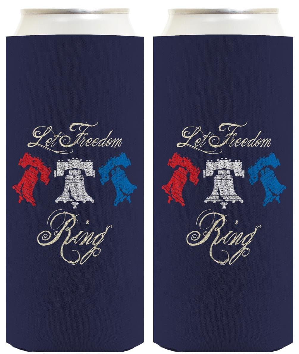 Independence Day Party Favor Let Freedom Ring Navy 2-Pack Ultra Slim ...