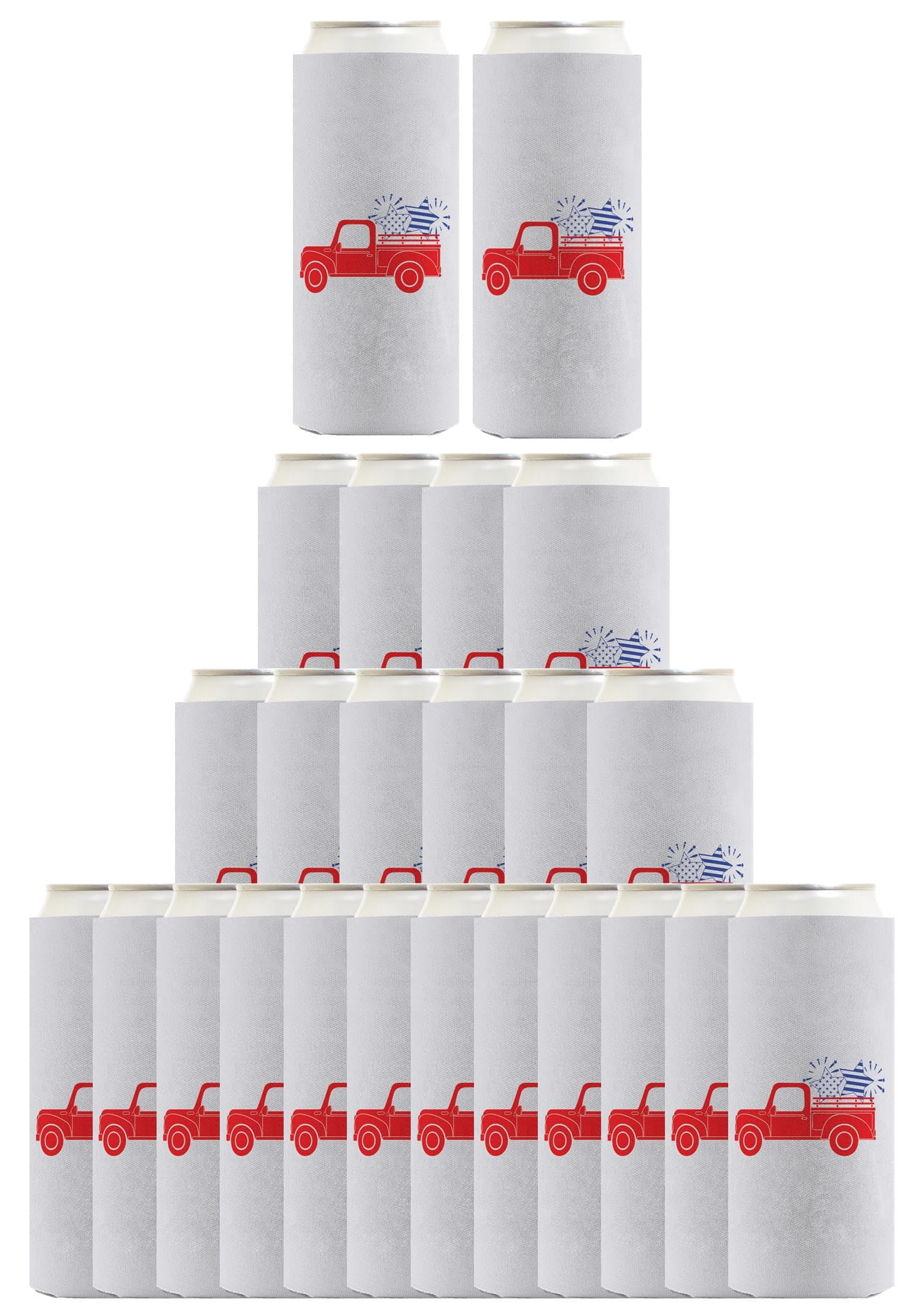 Independence Day Party Favor Stars and Stripes Truck Light Blue 24-Pack ...