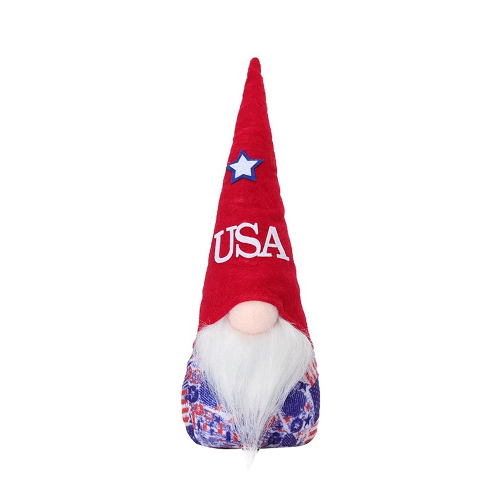 Independence Day Patriotic Decorations Patriotic Usa Gnome Plush Decoration Red White And Blue ...