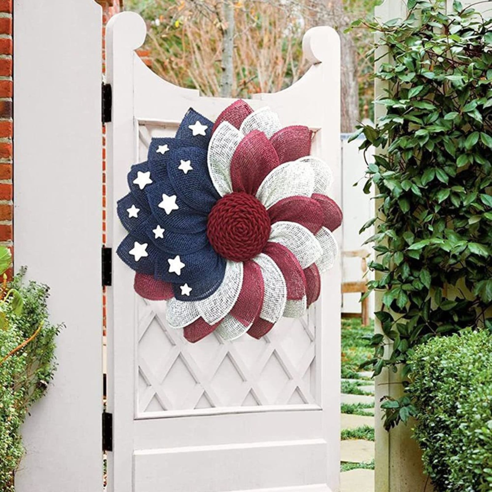 Independence Day Patriotic Door Wreath,Patriotic Door Wreaths Star ...