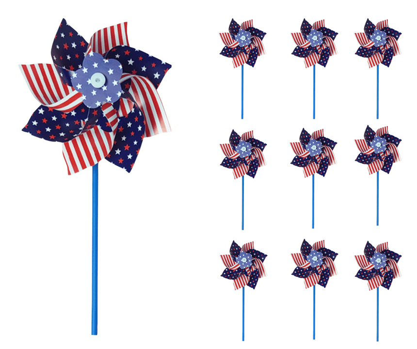 Independence Day Patriotic Pinwheels Red White Blue Pinwheels Flag ...
