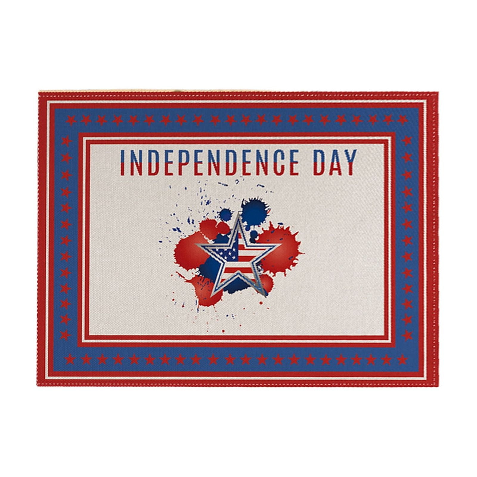 Independence Day Patriotic Placemats And Coasterss Heat Counteractive ...