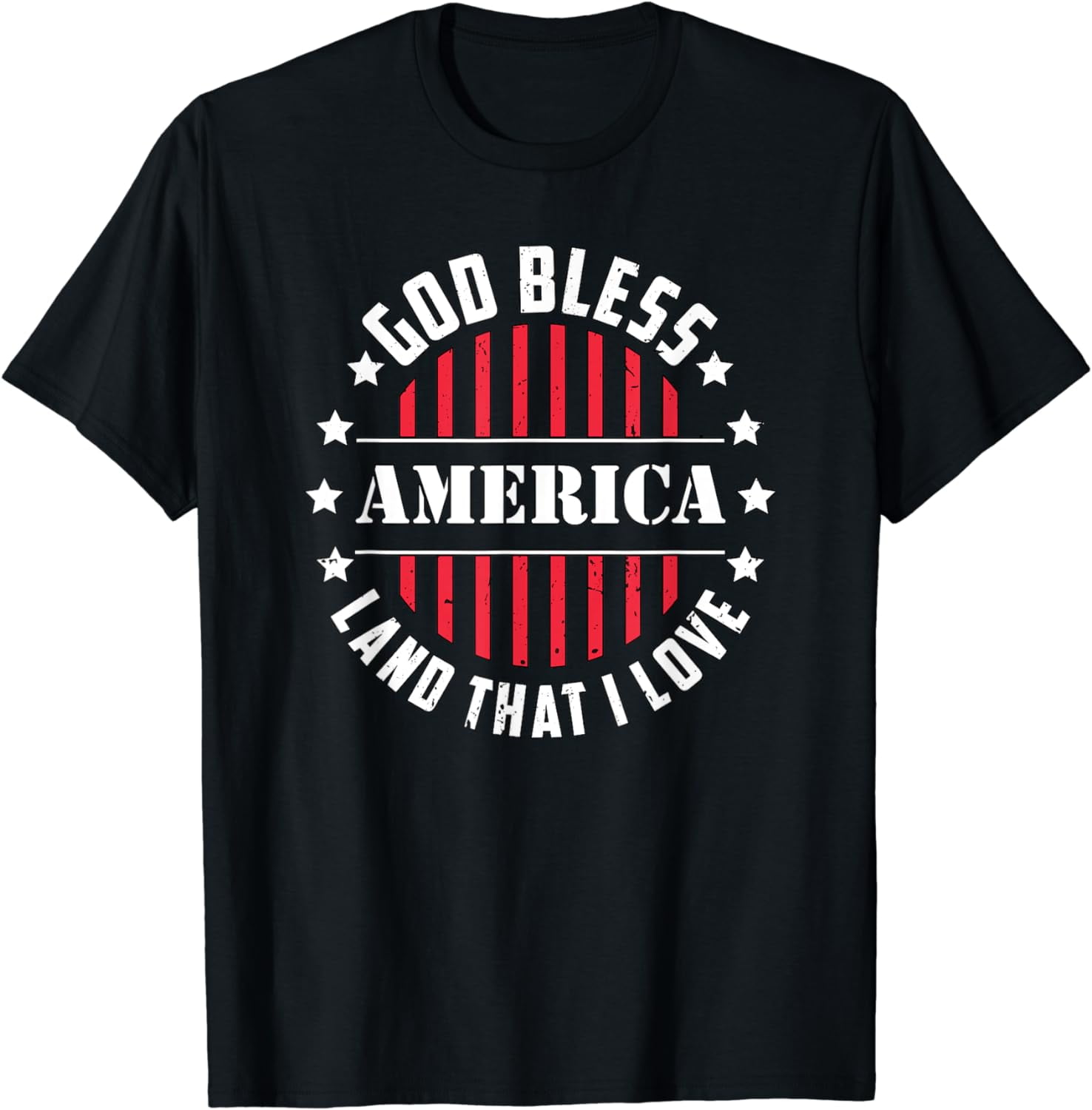 Independence Day Patriotic Praise Tee God Bless America T-Shirt ...
