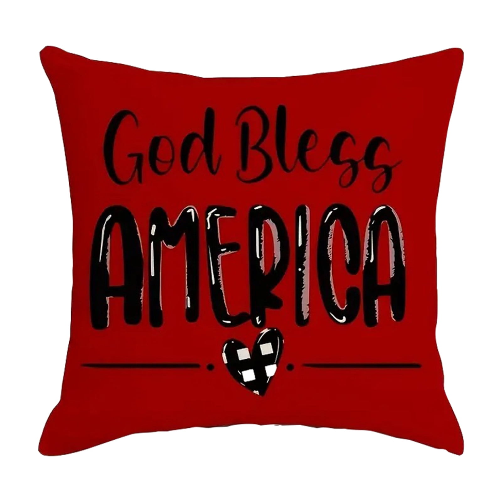 Independence Day Pillow Cases 45x45cm 2025 Patriotic Red White and Blue ...
