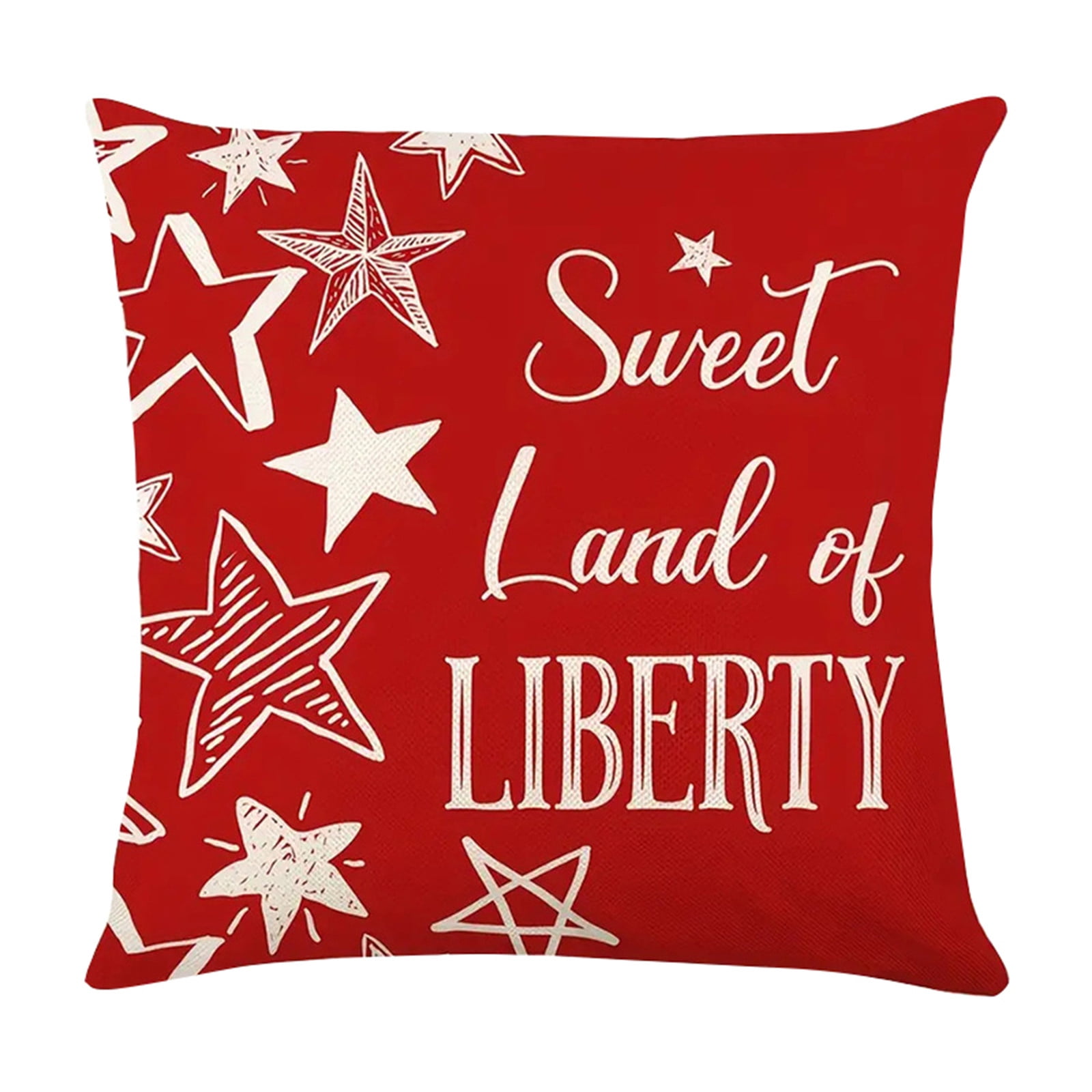 Independence Day Pillow Cases Patriotic 45x45cm 2025 Red White and Blue ...
