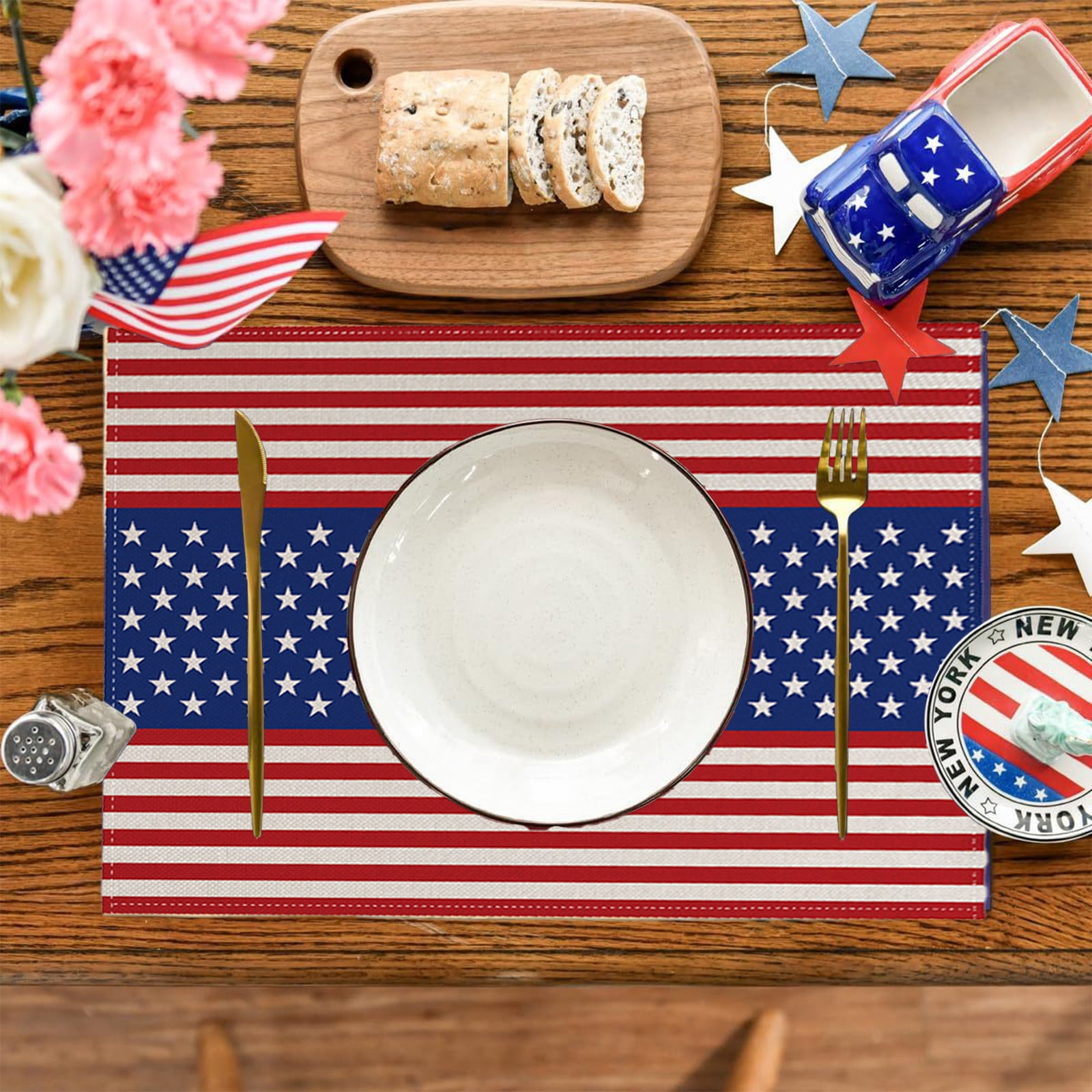 Independence Day Placemats And Coasterss Heat Counteractive Table ...