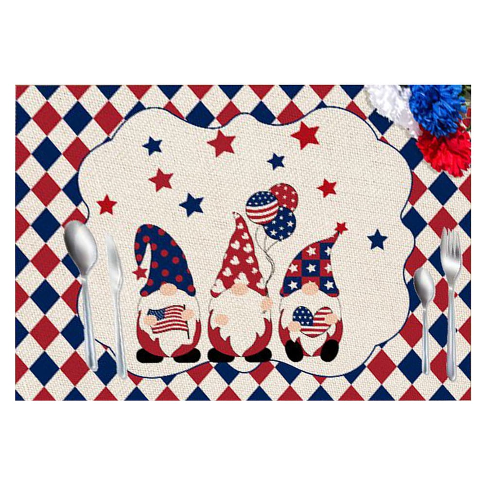Independence Day Placemats Patriotic Decorations for Table 4th of July ...