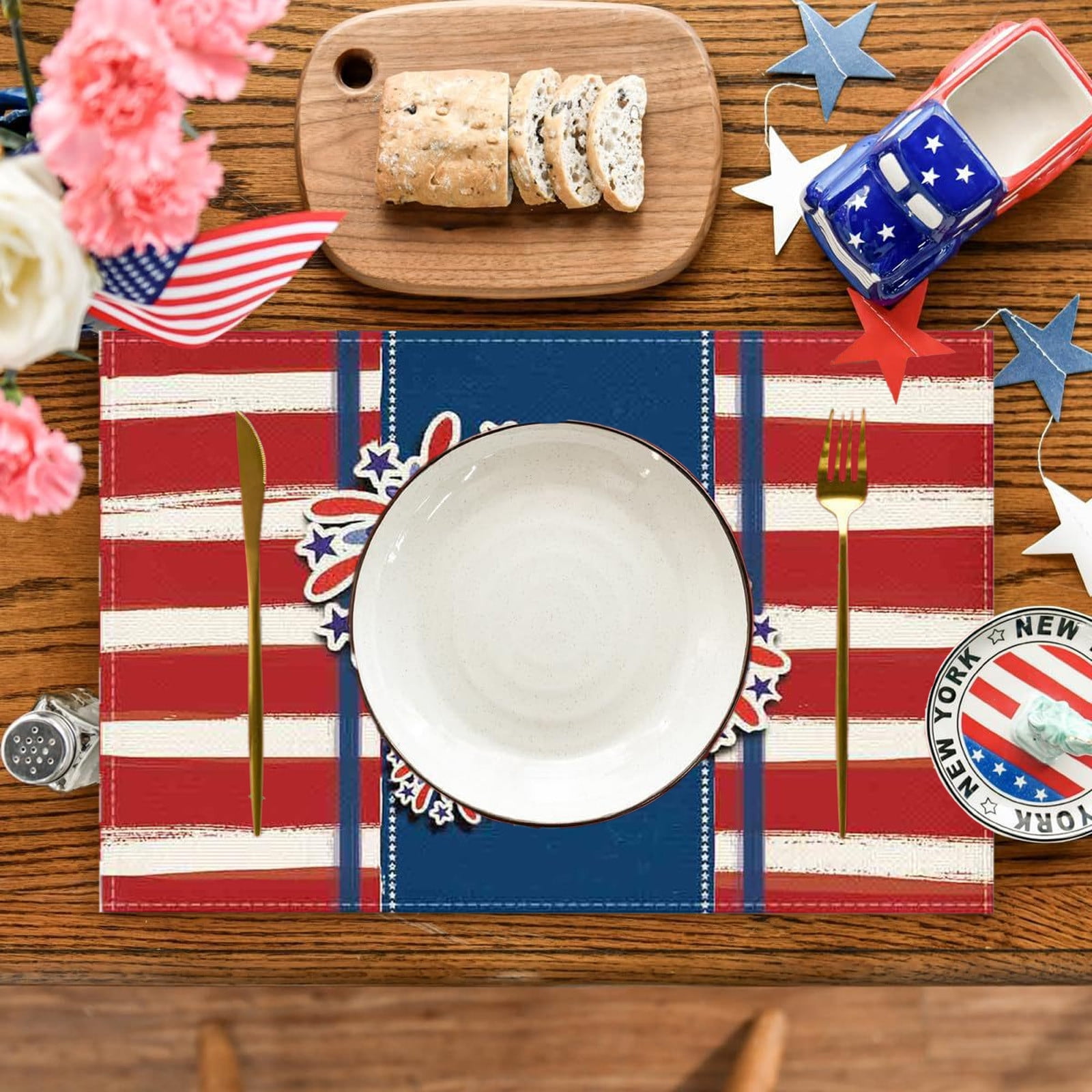 Independence Day Placemats Patriotic Placemats Set Of 6 4th Of July ...