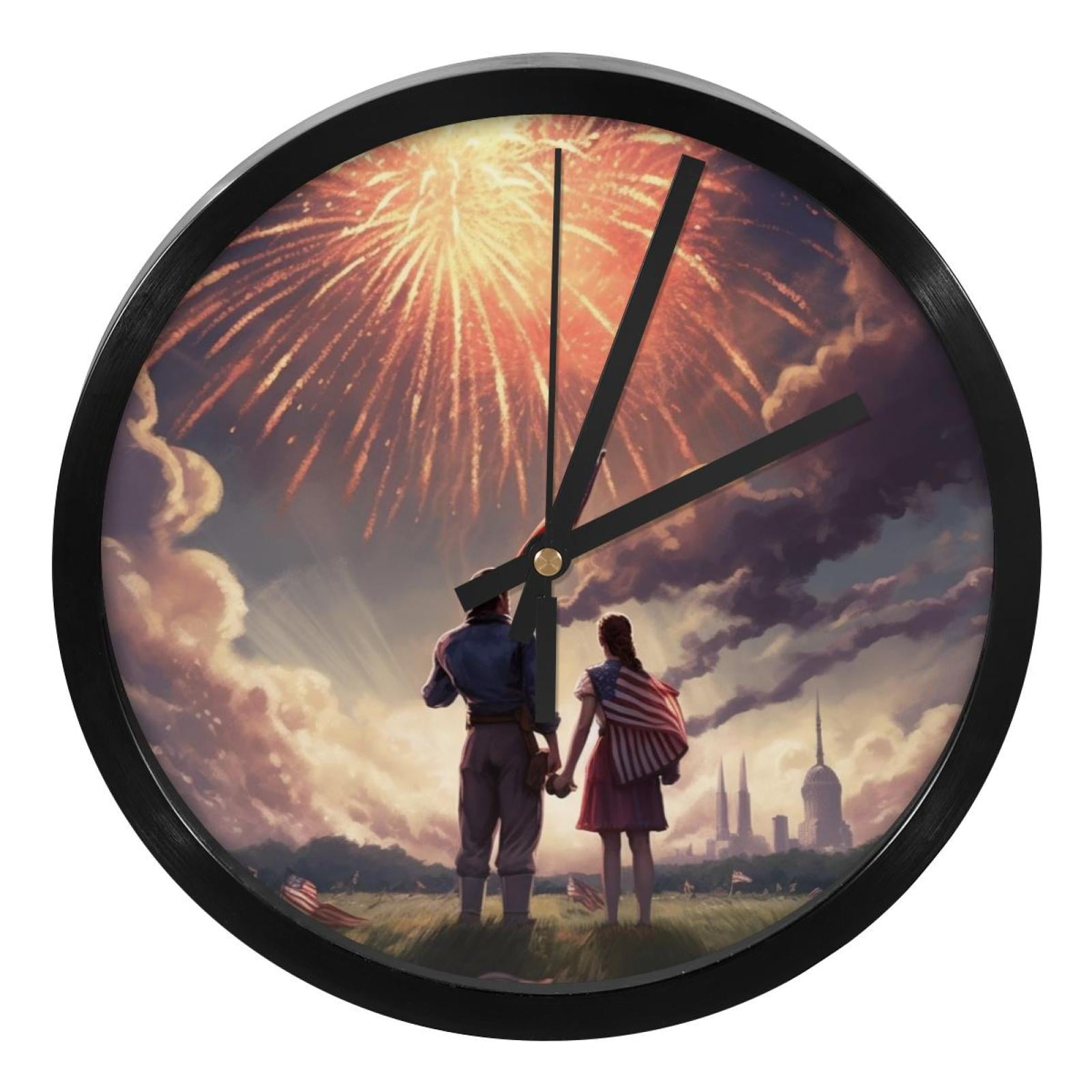 Independence Day Precise Quartz Movement Wall Clock for Home & Office ...