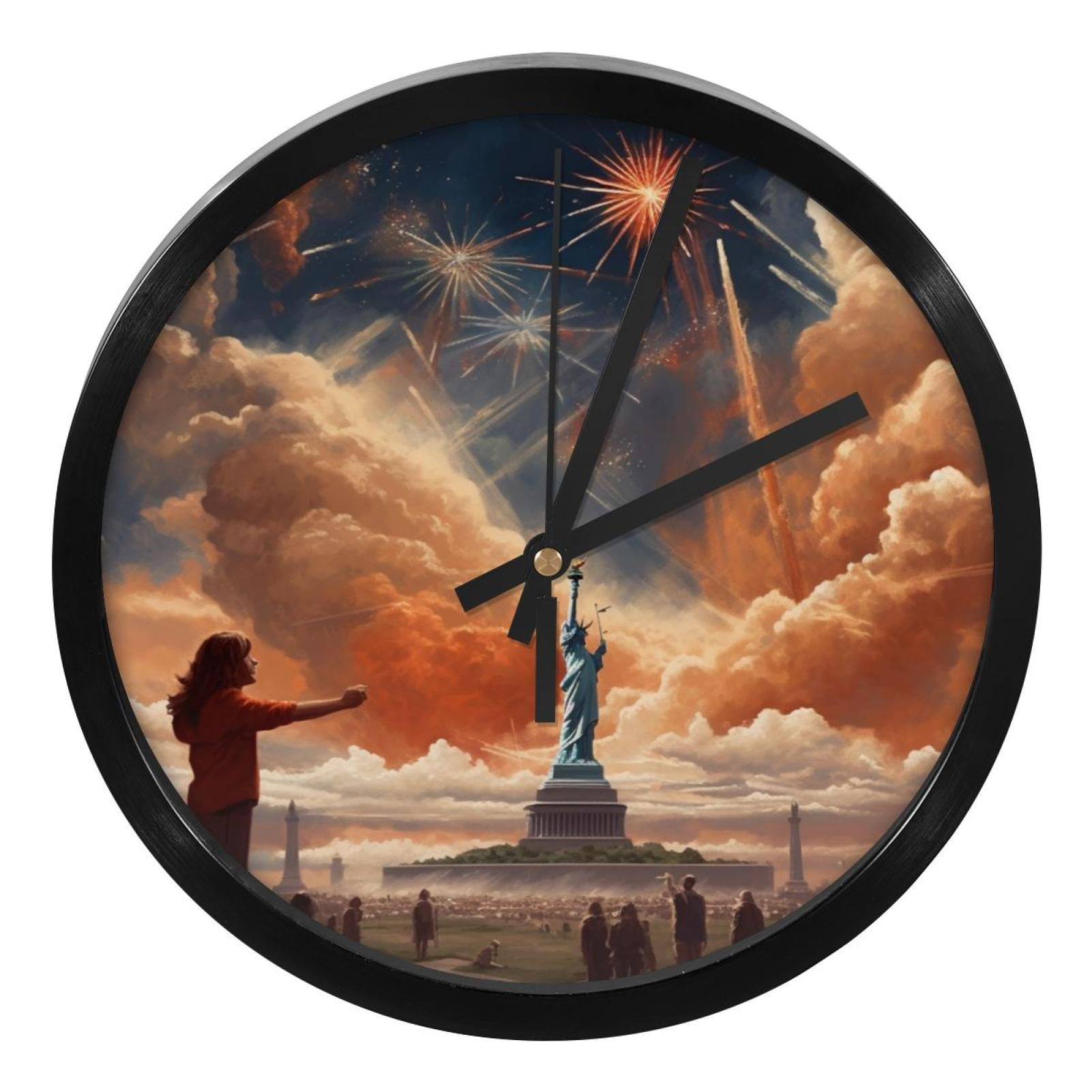 Independence Day Precise Quartz Wall Clock 9.8x9.8in - Mother's Day ...