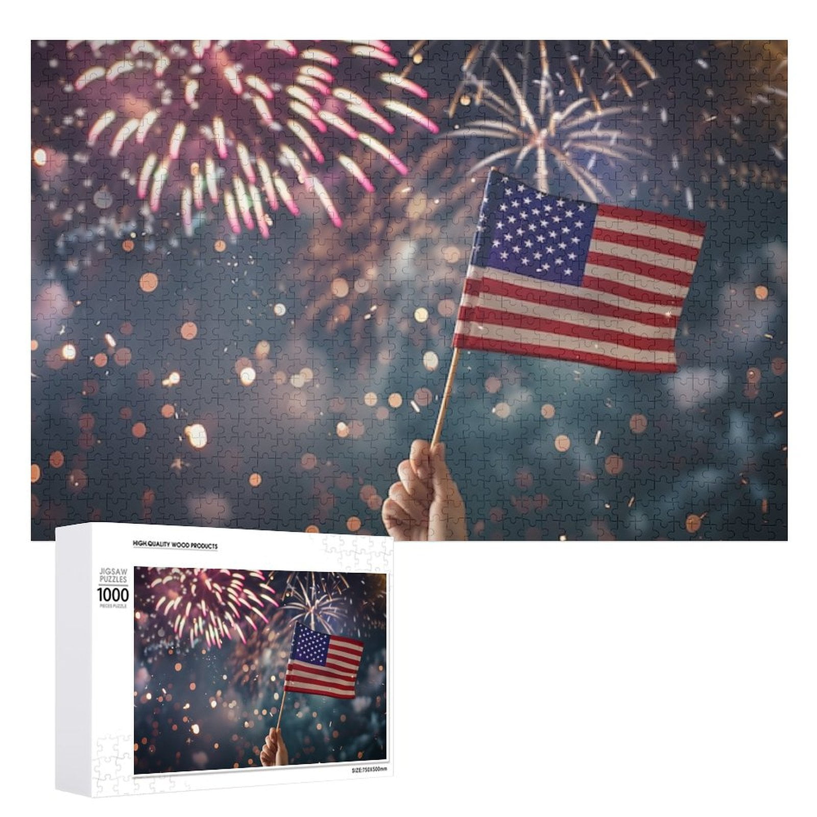 Independence Day Puzzle 1000 Pieces - Great Family Activity, Precision ...