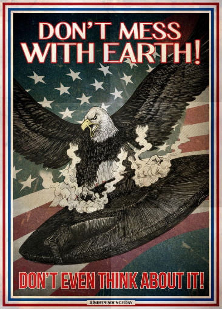 Independence Day Resurgence Propaganda Styled Poster Metal Sign Print ...