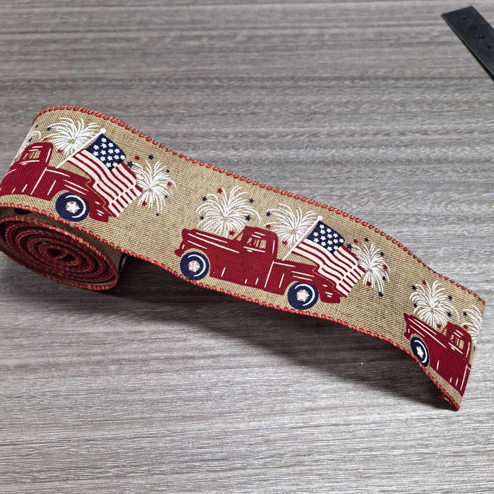 Independence Day Ribbons for Crafts 2025 Patriotic Bow Americana Decor ...