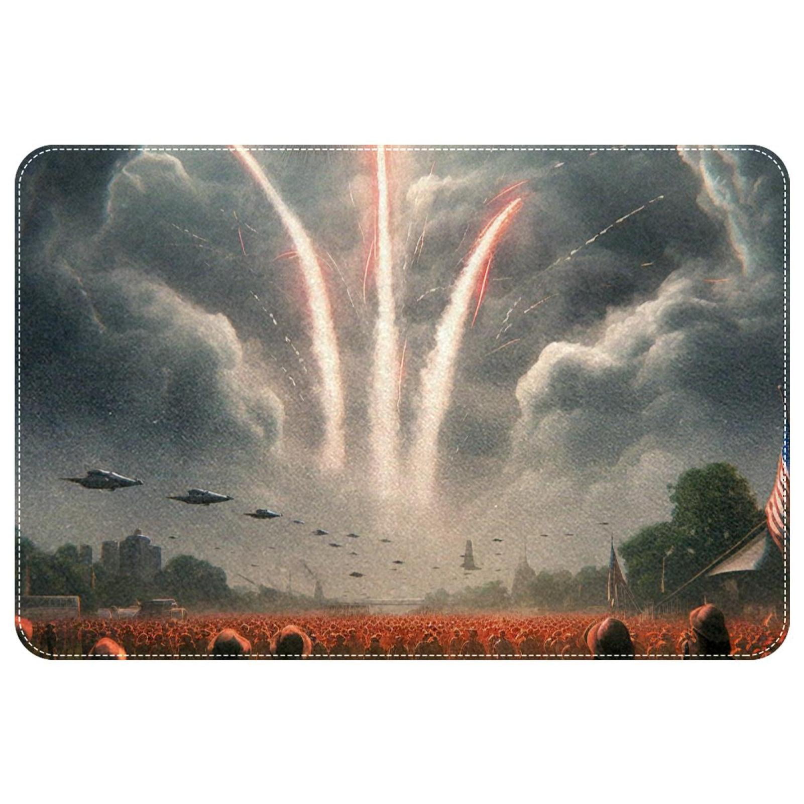 Independence Day Right Angle Floor Mat - Indoor Rug, Soft Polyester ...