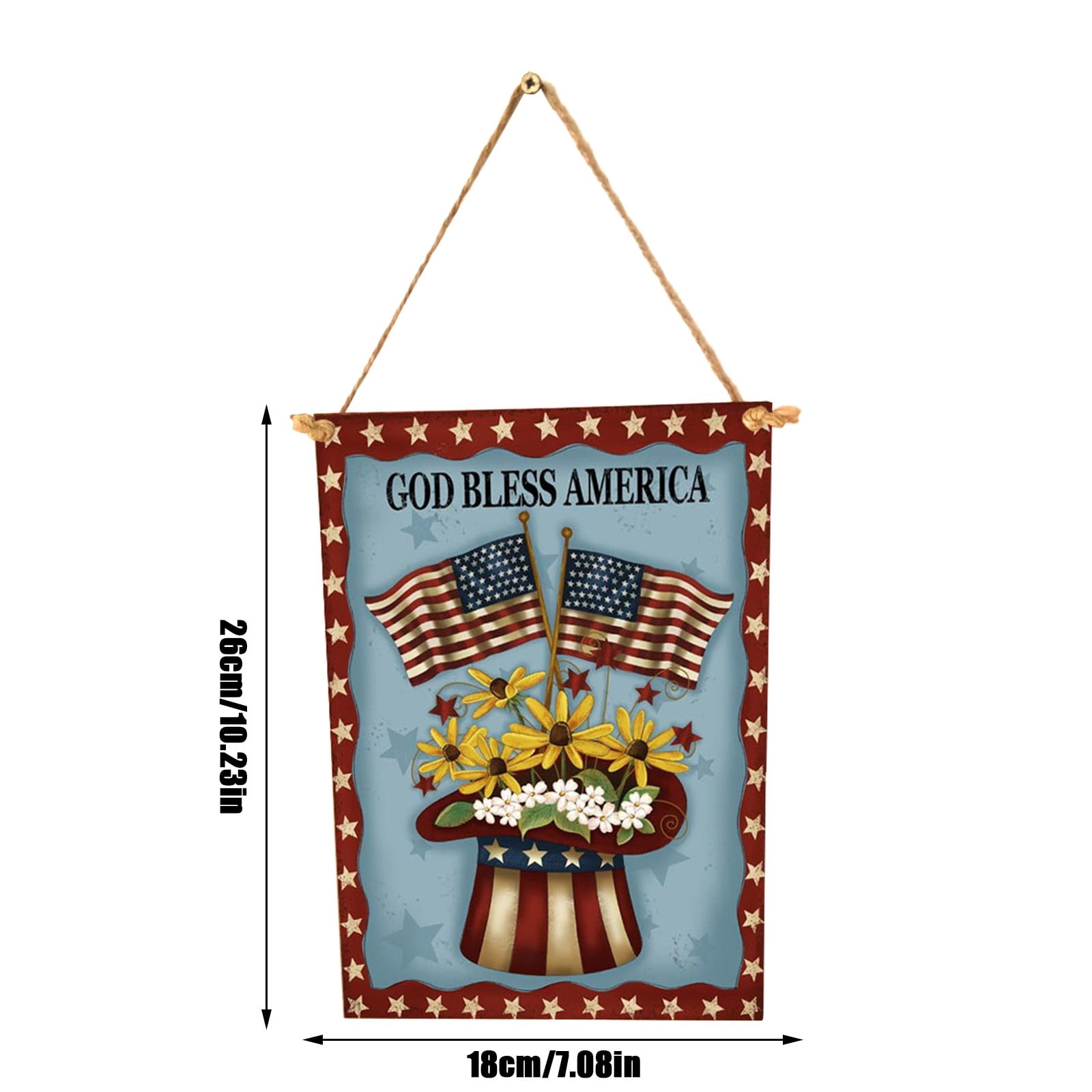 Independence Day Room Decor Wooden Crafts Listing Home Wall Hanging ...