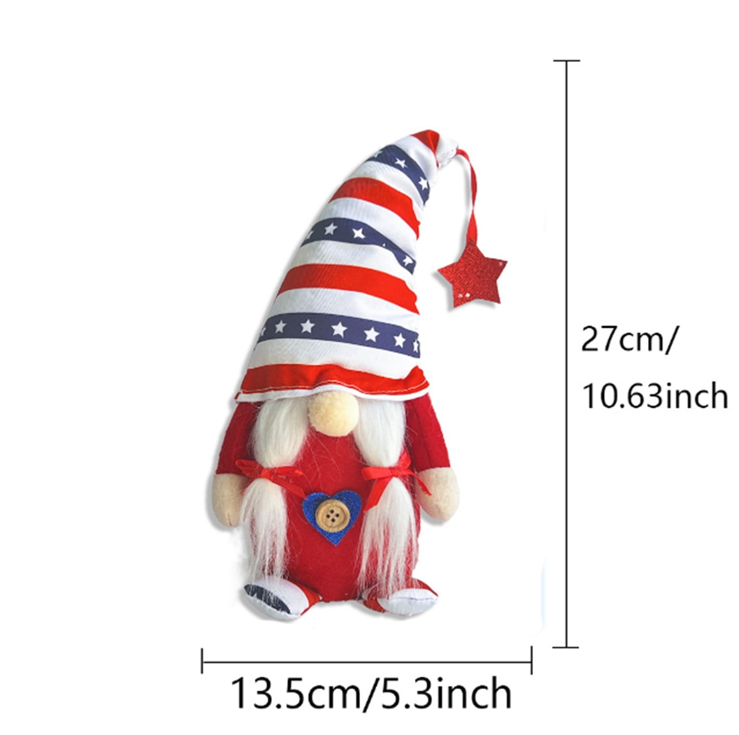 Independence Day Rudolf Doll - Festive Dwarf Ornaments for Holiday ...