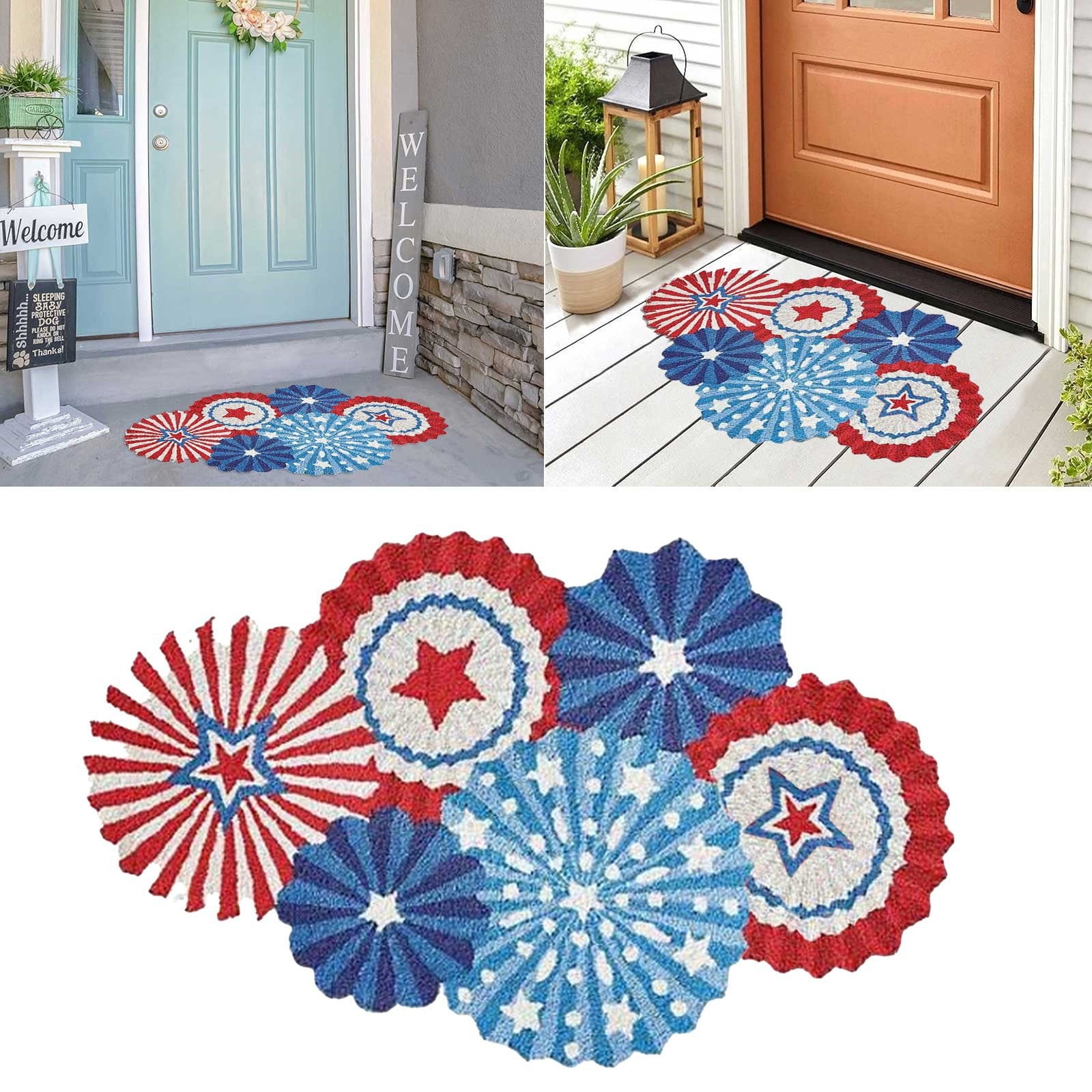 Independence Day Rugs Home's Door Mat,Indoor Outdoor Rug,Front Door Mat ...