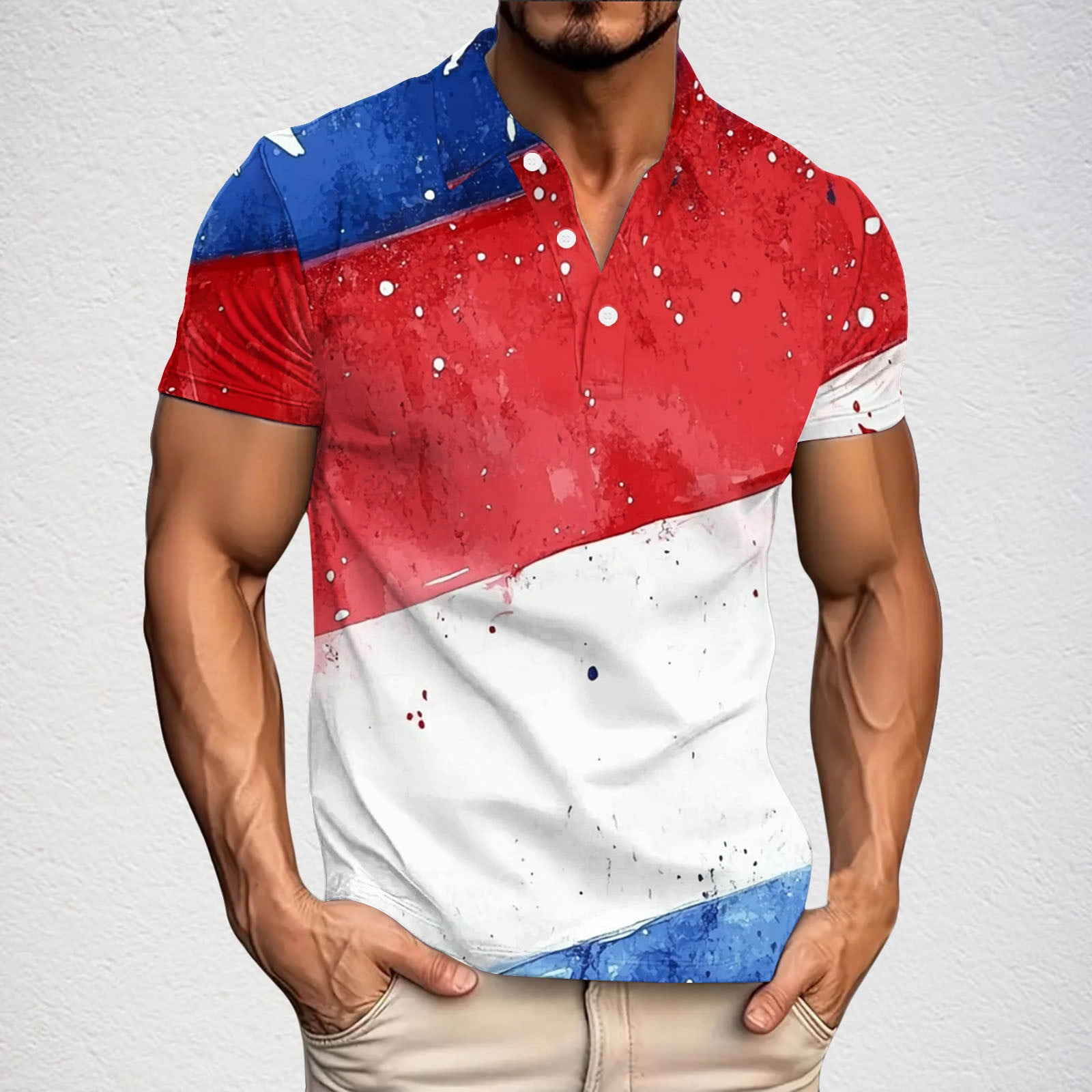 Independence Day Shirts Men Men Red White and Blue Shirt Mens Fourth of ...