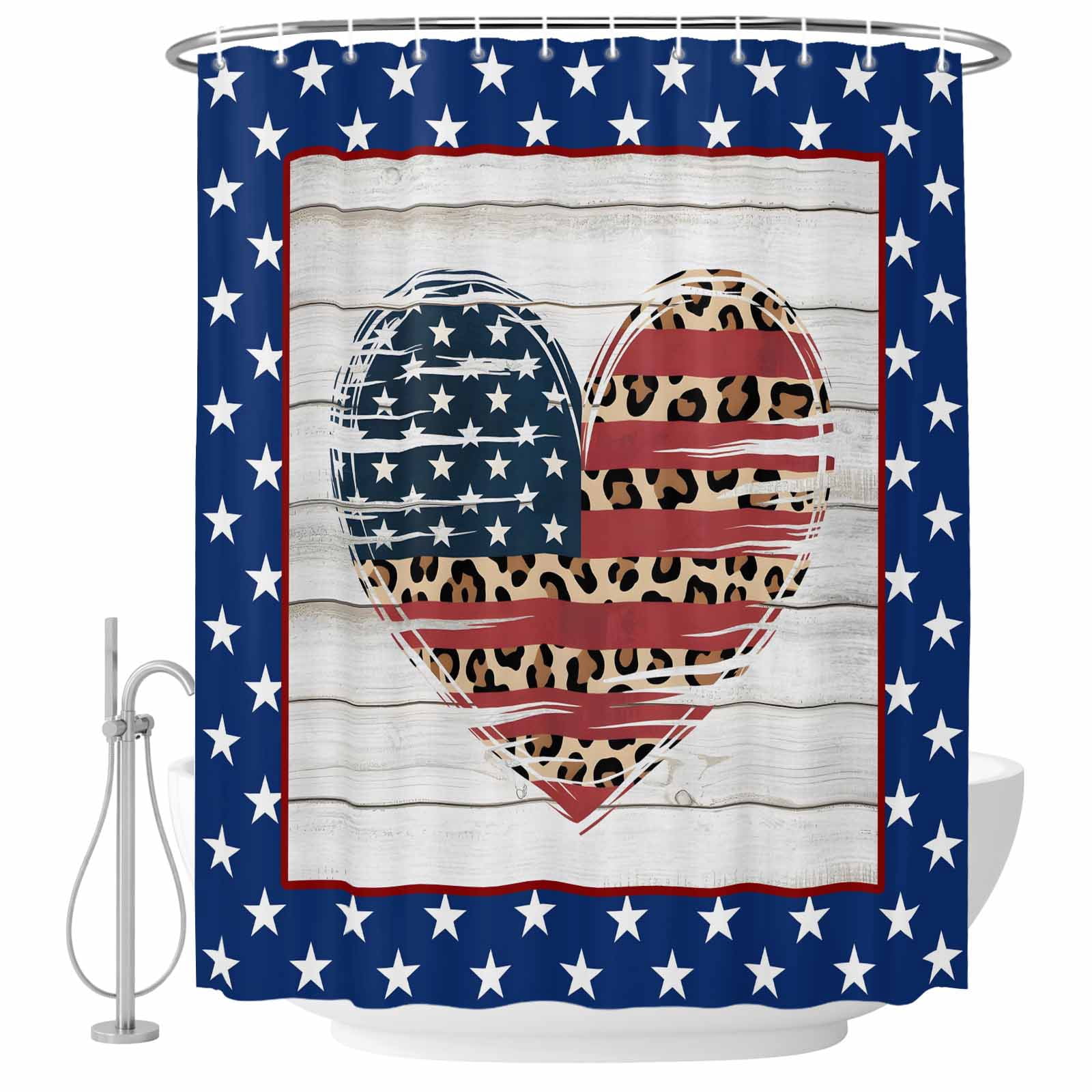 Independence Day Shower Curtain, Waterproof Shower Curtains for ...