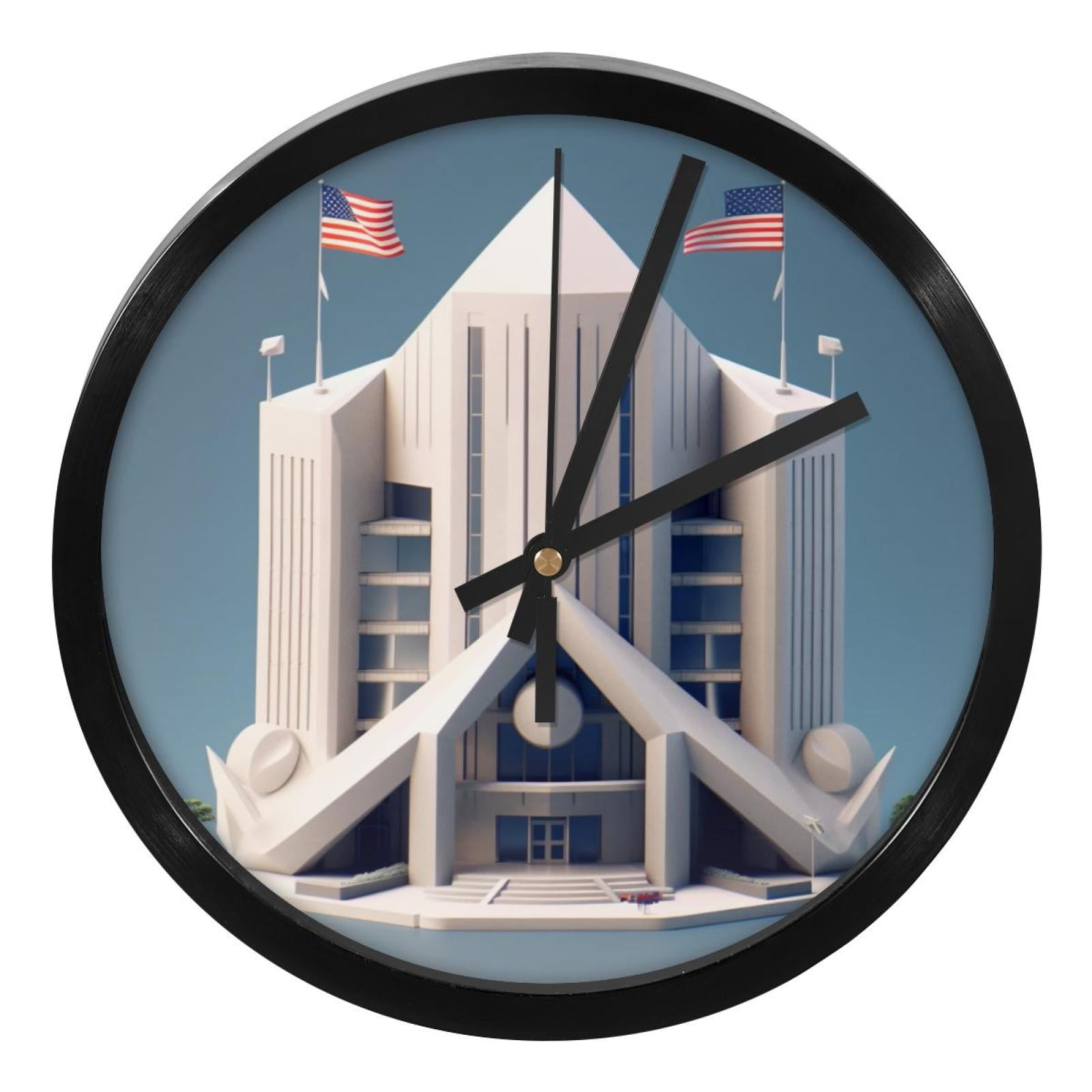 Independence Day Silent Quartz Wall Clock for Office, Bedroom & Home ...