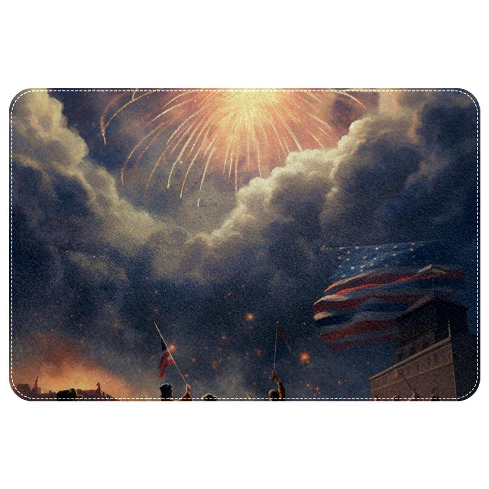 Independence Day Soft and Absorbent Right Angle Floor Mat for Home, 2 ...