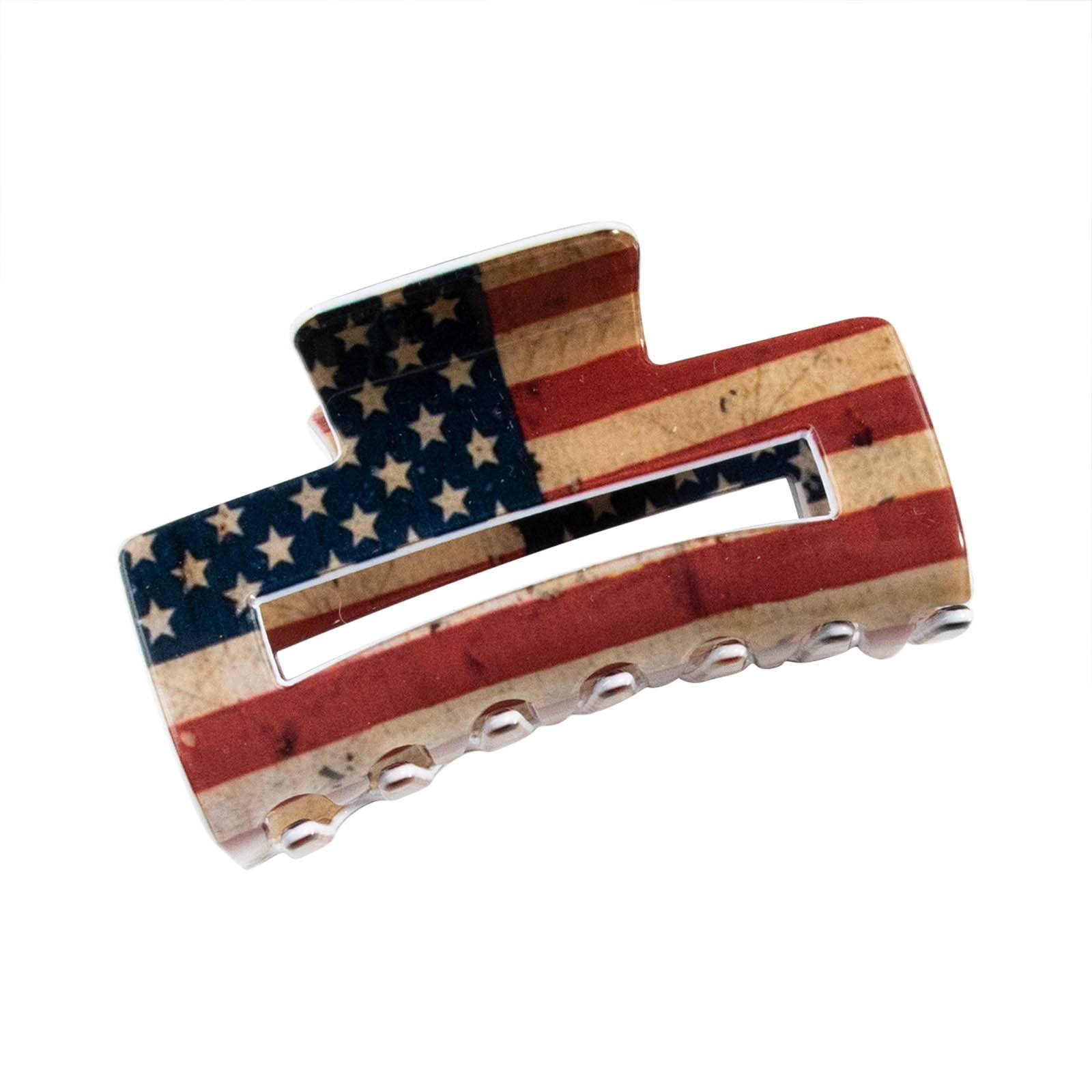 Independence Day Square Barrettes Rectangular Back Of Head Hair Clips ...