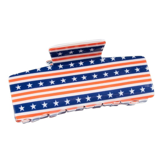 Independence Day Square Barrettes Rectangular Back Of Head Hair Clips ...