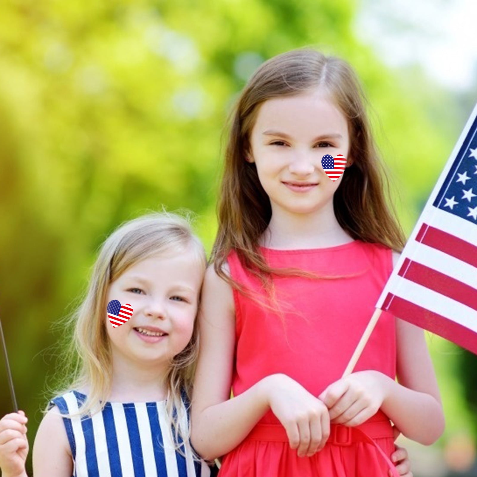 Independence Day Sticker Decoration Sticker Tape 500 Pcs Per Roll As ...