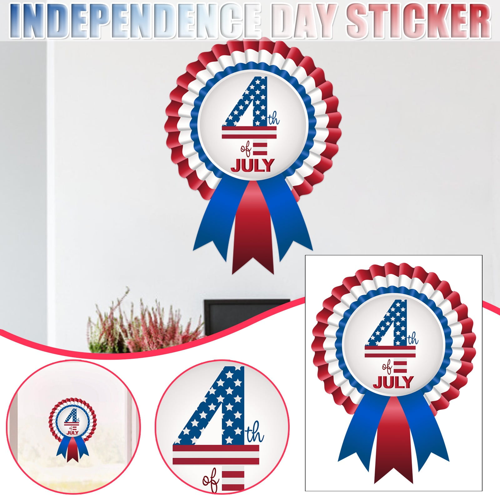 Independence Day Stickers, 4th of July Stickers, Patriotic Stickers ...