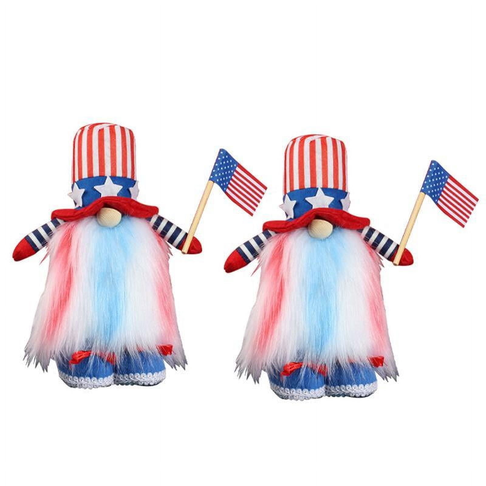 Independence Day Stuffed Gnome Dolls Window Display Figure Toy Festival ...