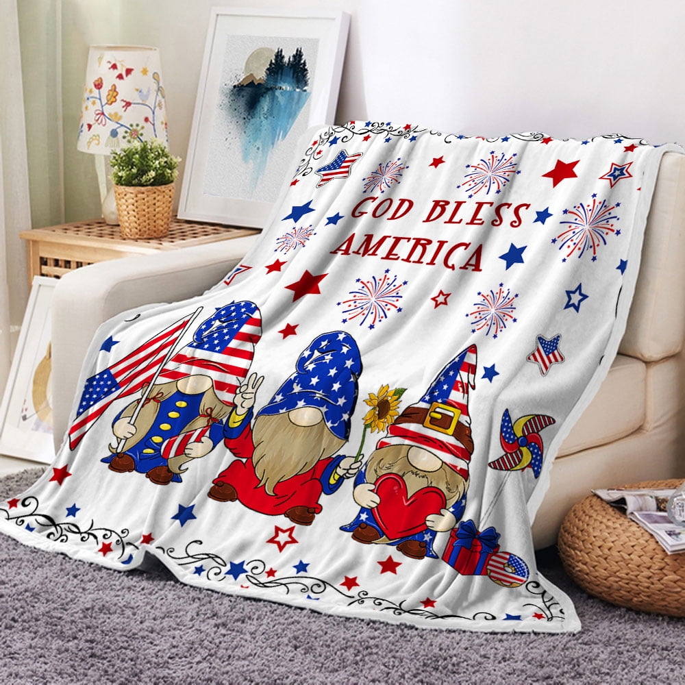 Independence Day Throw Blanket, Fourth of July Independence Day ...