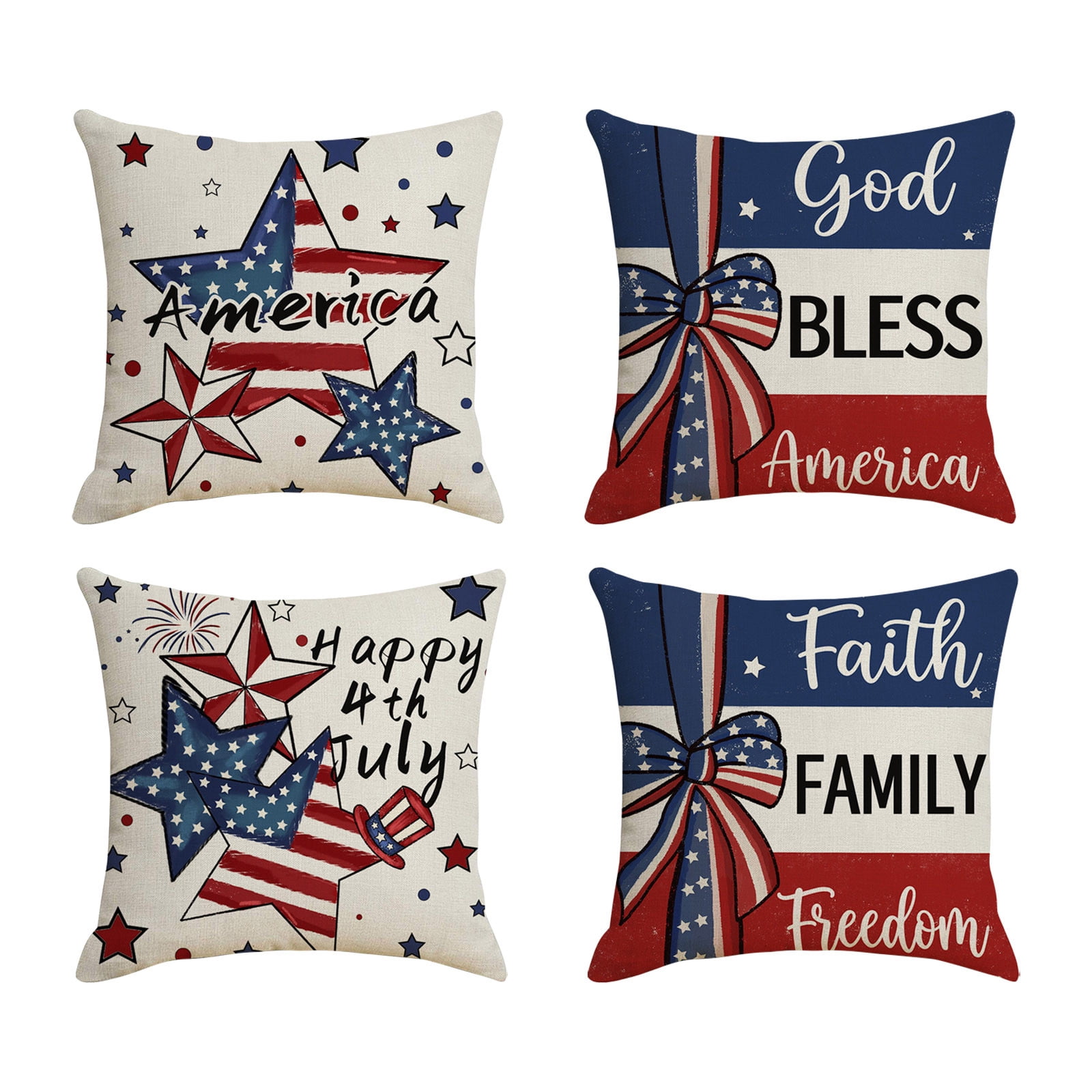Independence Day Throw Pillowcase Cover High Definition Printed Throw ...