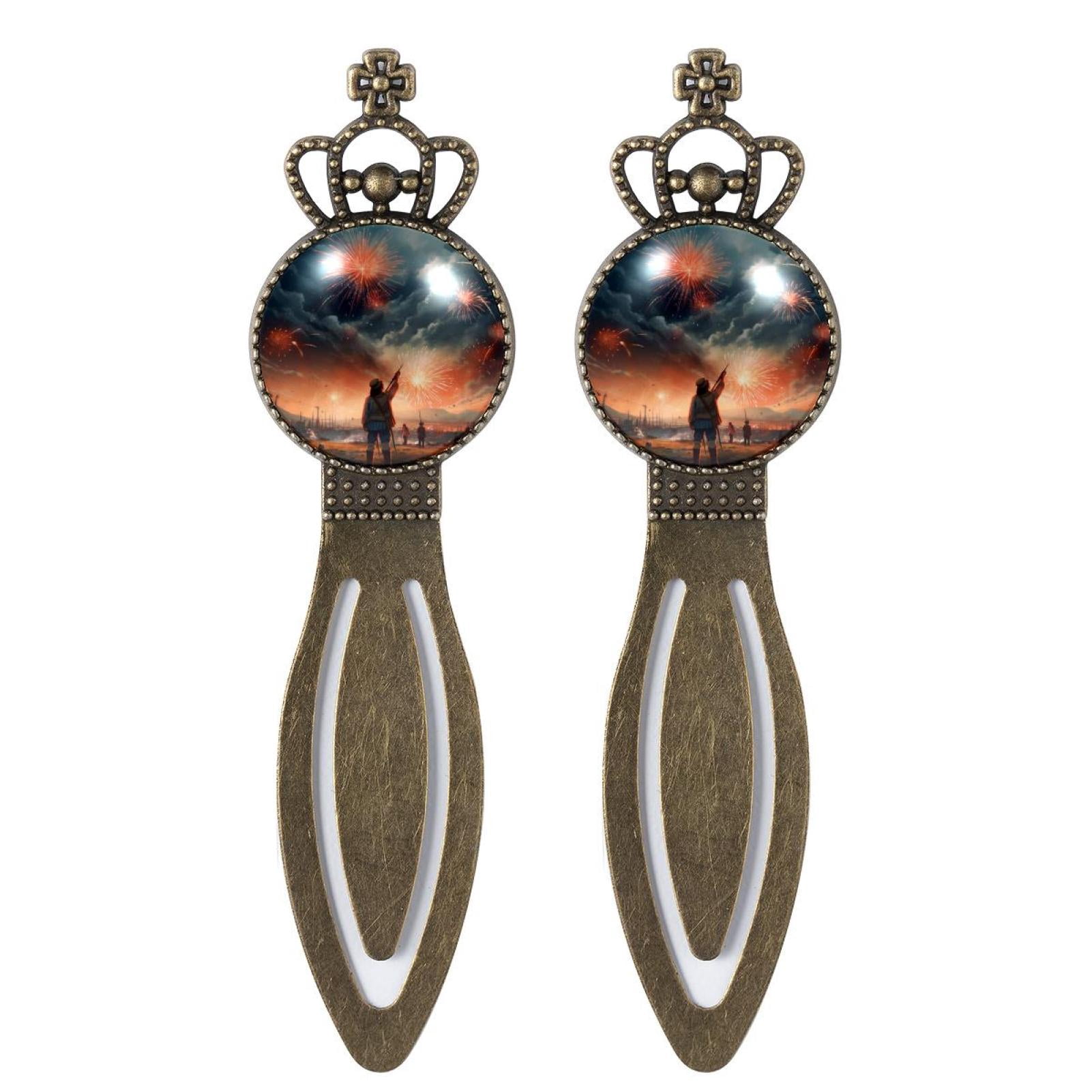 Independence Day Vintage Copper Crown-Shaped Bookmarks Made of ...