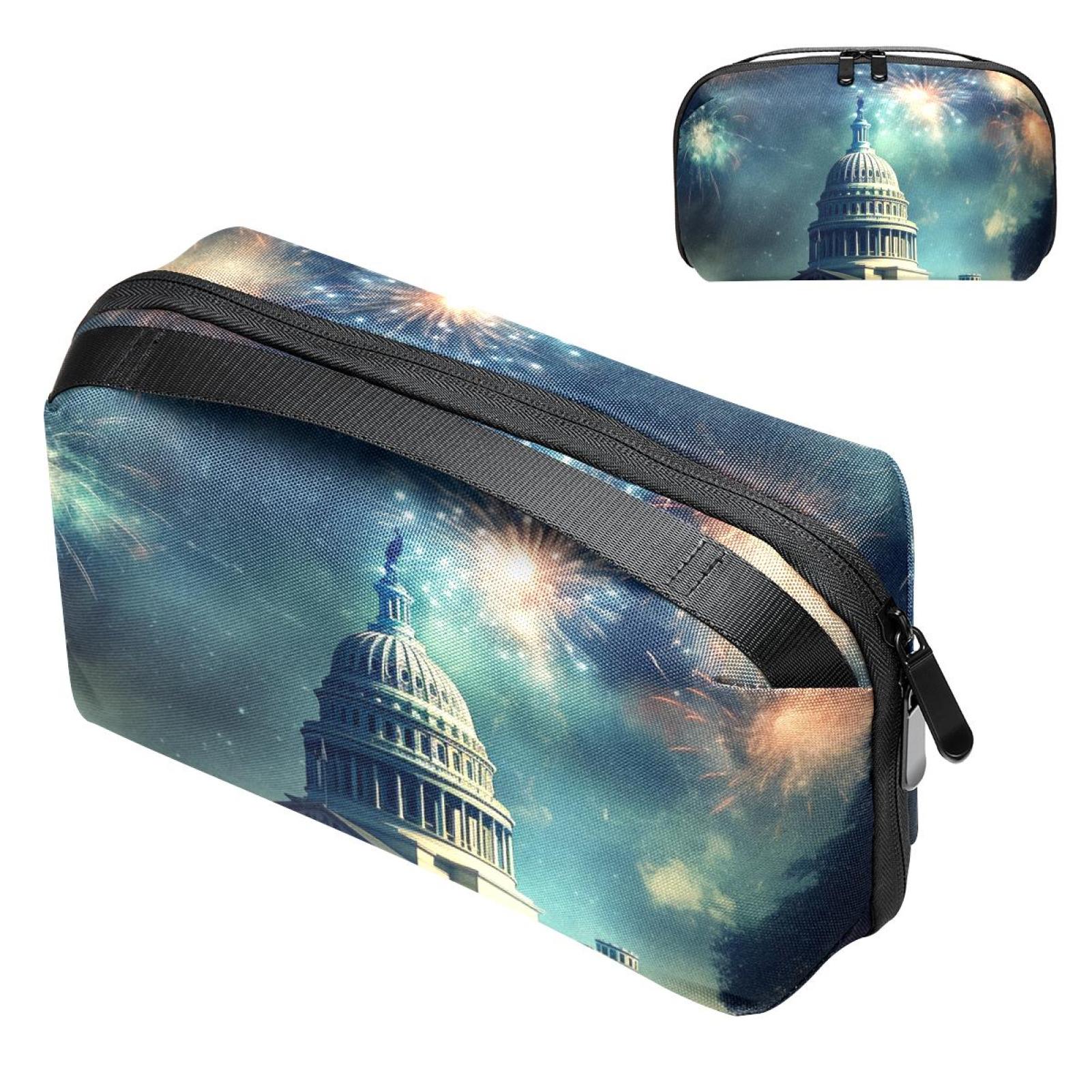 Independence Day Waterproof Oxford Fabric USB Pouch Hard Drive Case ...
