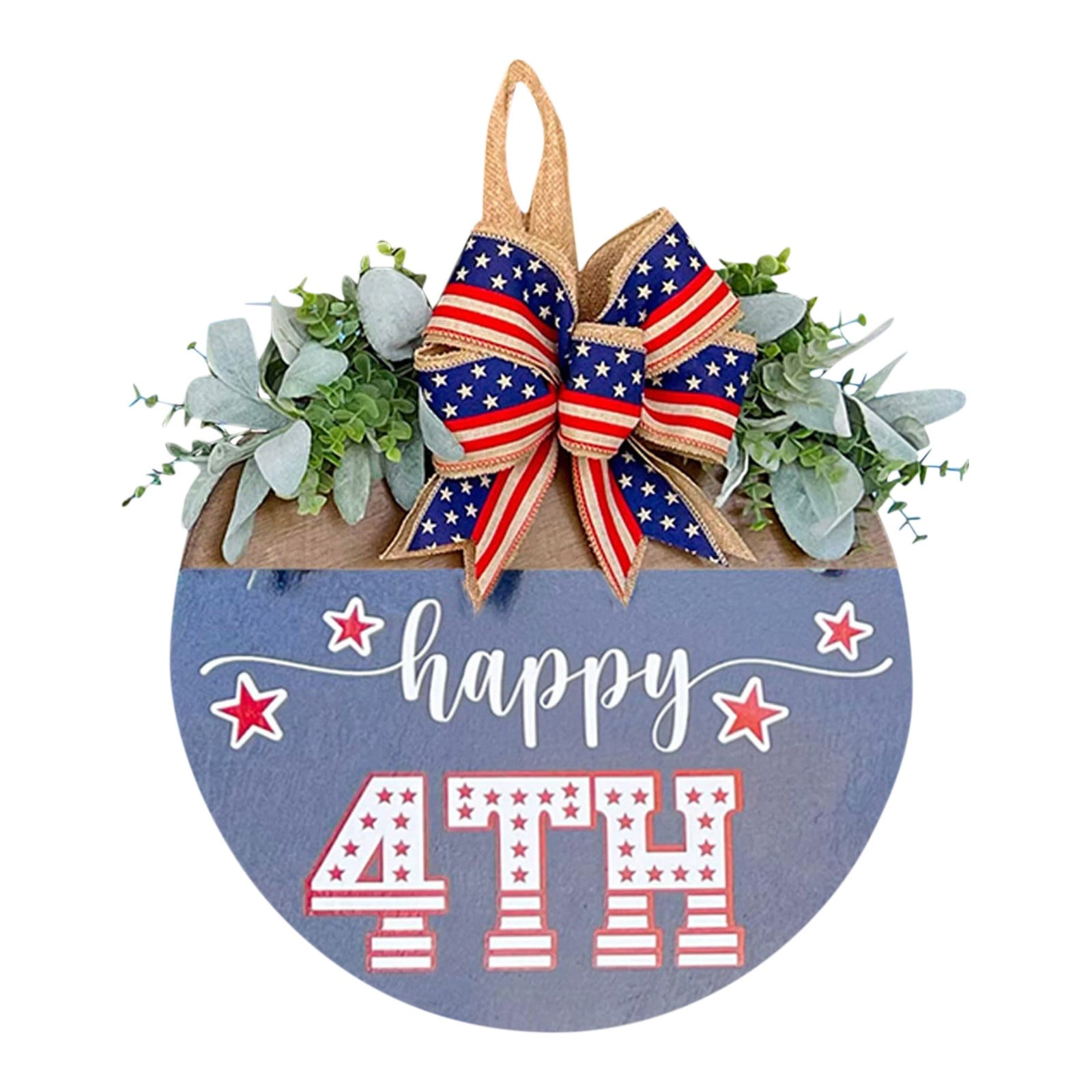 Independence Day Welcome Sign Wooden Plaque Decoration Memorial Day ...
