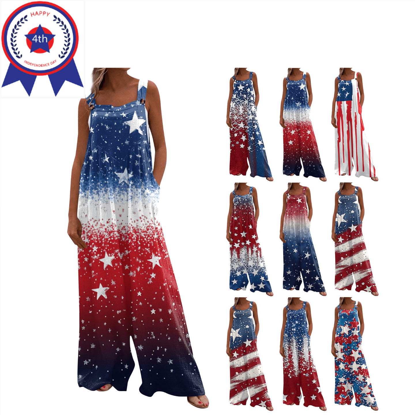 Independence Day Women's Jumpsuit,4th of July Women's Romper,USA Flag ...