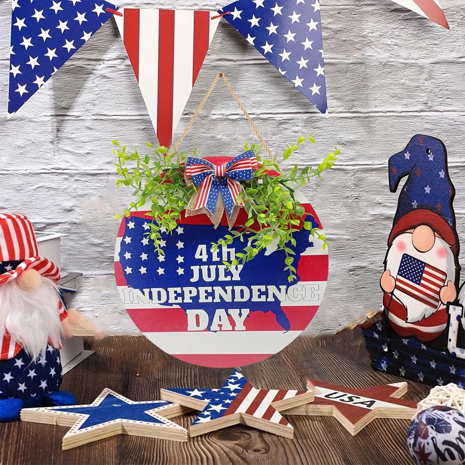 Independence Day Wooden Board Door Decoration Interior Decoration ...