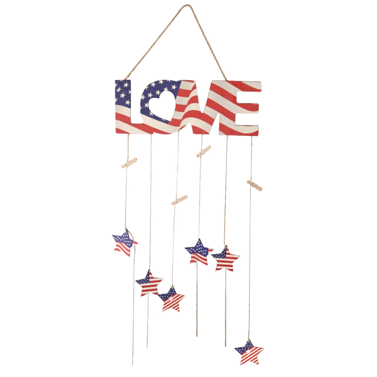 Independence Day Wooden Door Decor American Flag American Flag ...