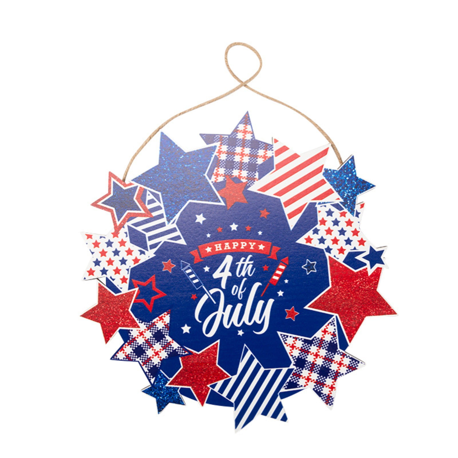 Independence Day Wooden Independence Day Door Sign 30cm 2025 Patriotic Creative Patriotic ...